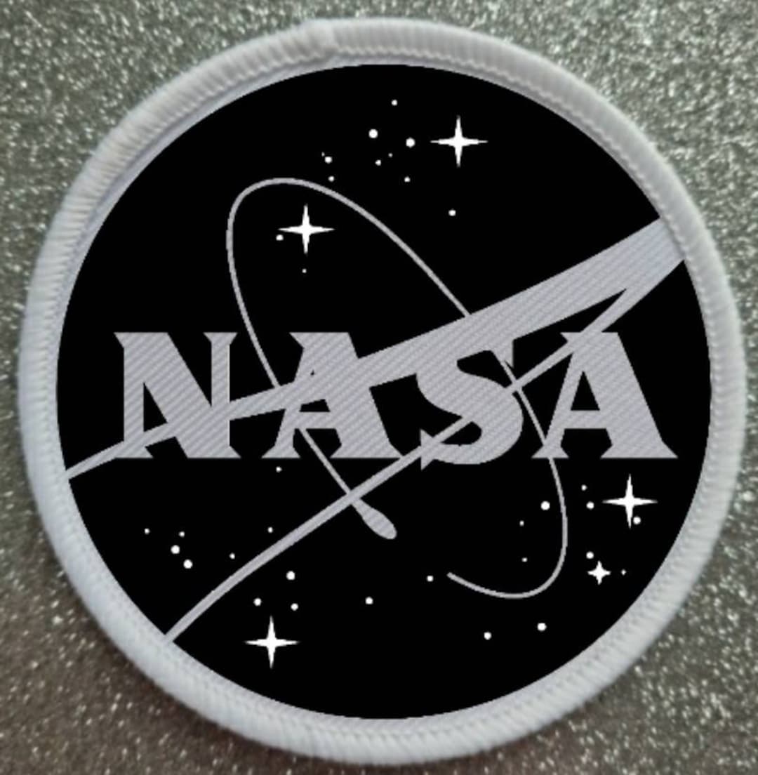 3 Inch Black & White Nasa Sublimation Printed Patch Badge - Etsy