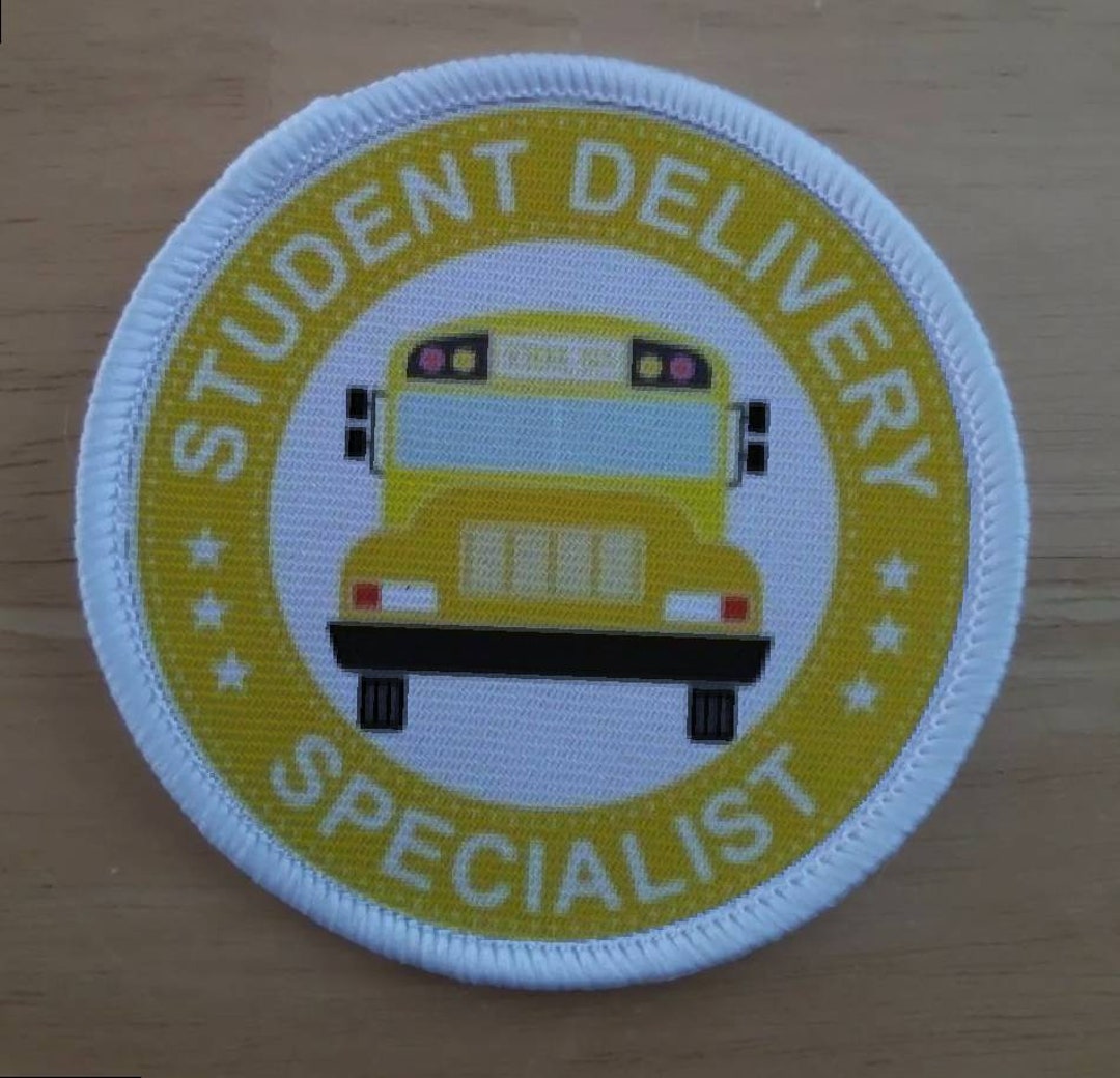 School Bus Patch Badge - Etsy