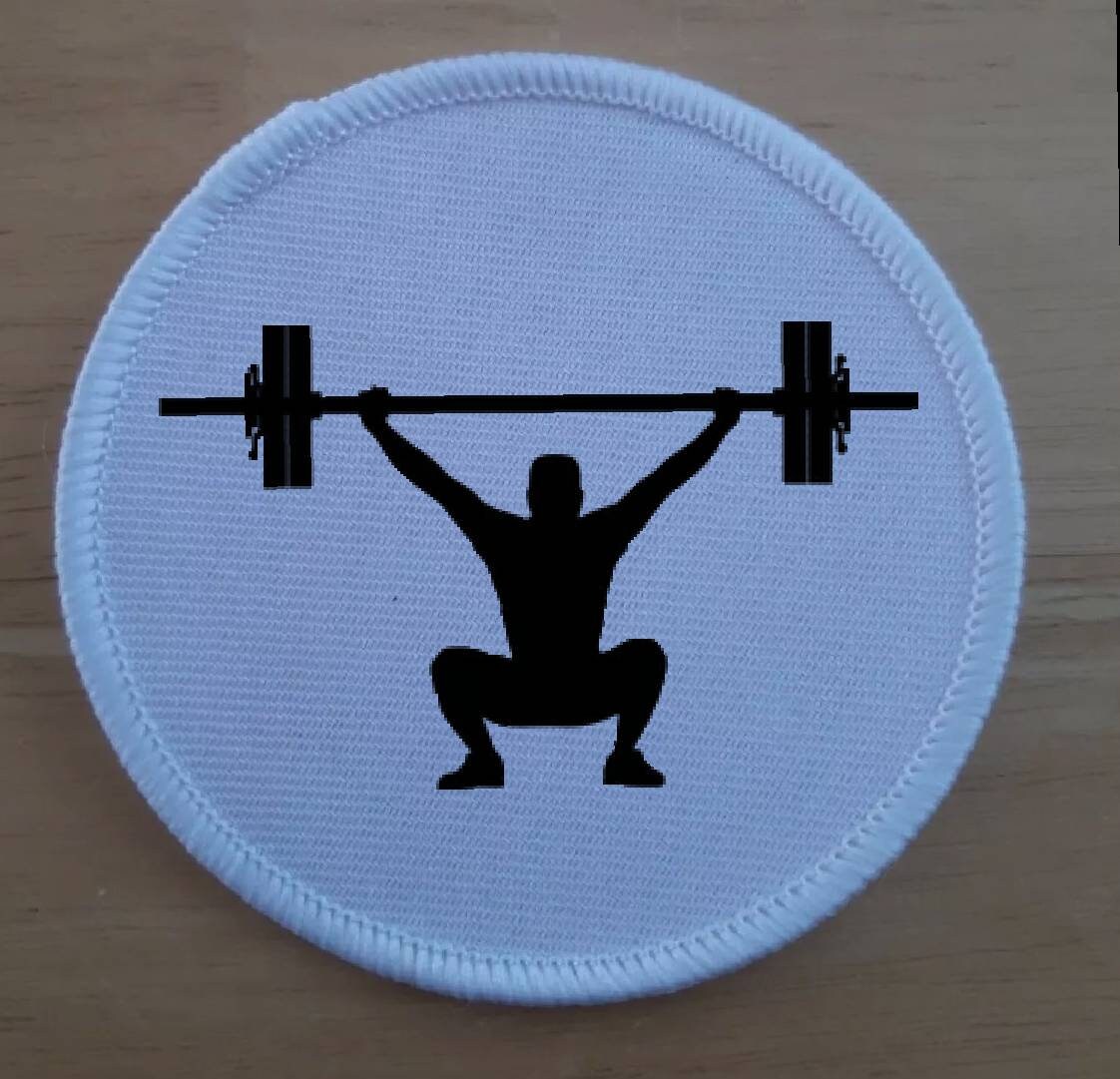 Weight Lifting sublimation patch badge | Etsy