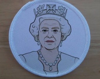 QUEEN Elizabeth II Embroidered Iron on Patch Badge - Etsy