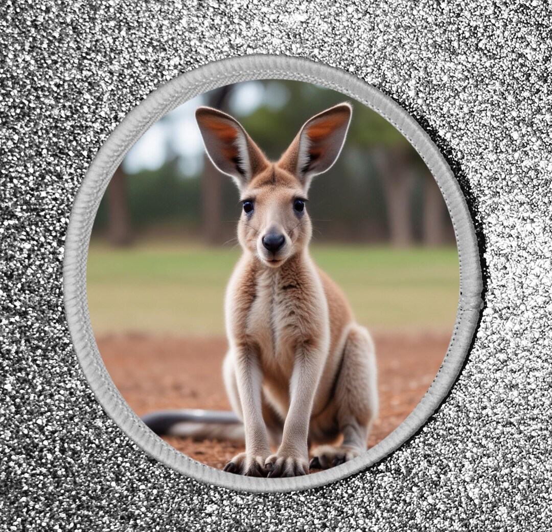 Cute Kangaroo Patch Badge - Etsy