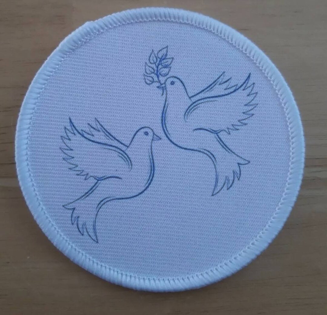 Peace Doves Sublimation Patch Badge - Etsy