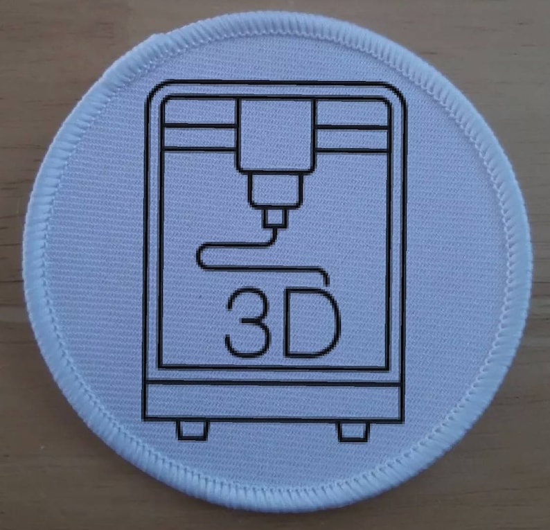 3D Printing Patch Badge - Etsy