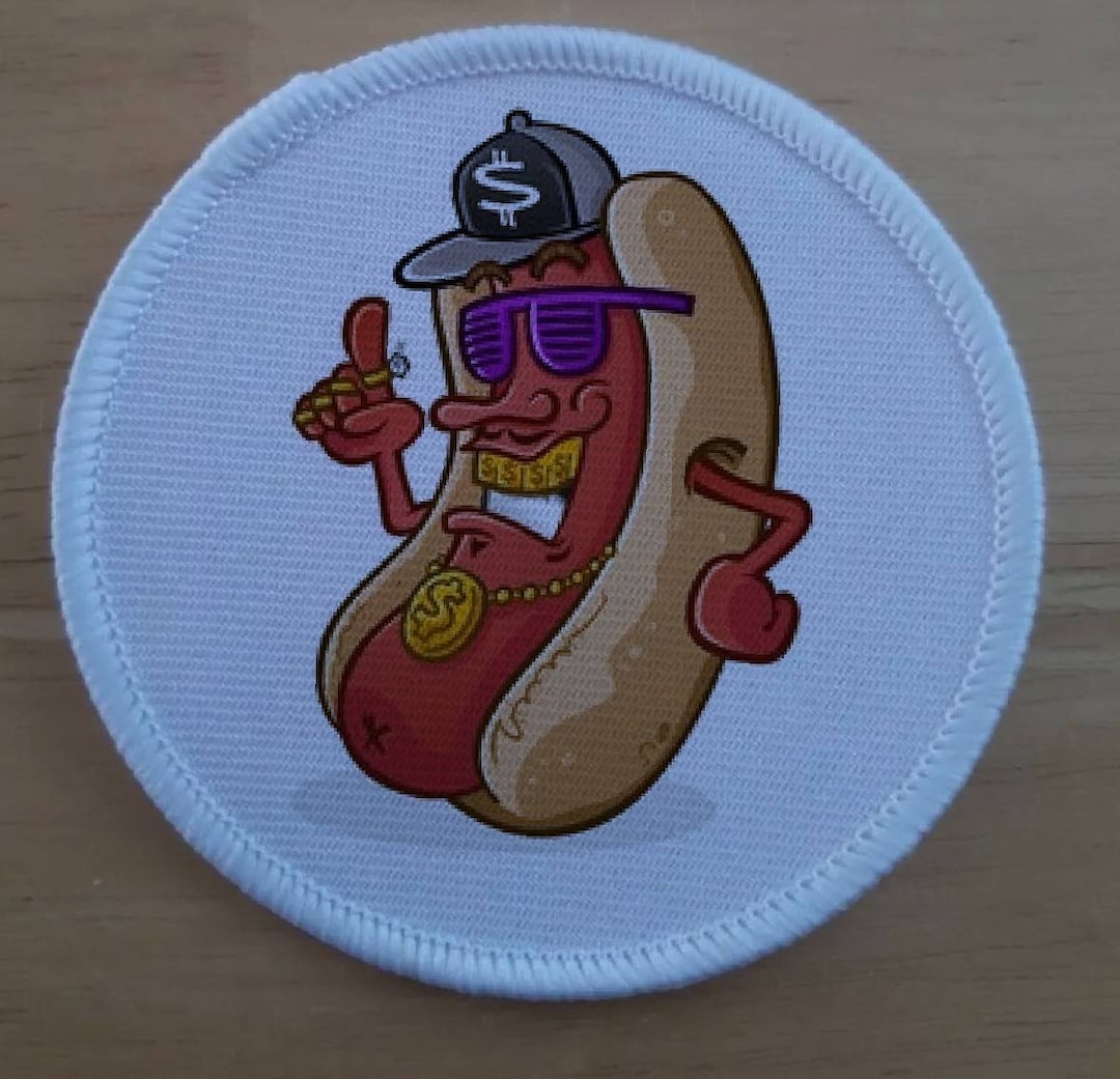 Pimp Hot Dog Patch Badge - Etsy