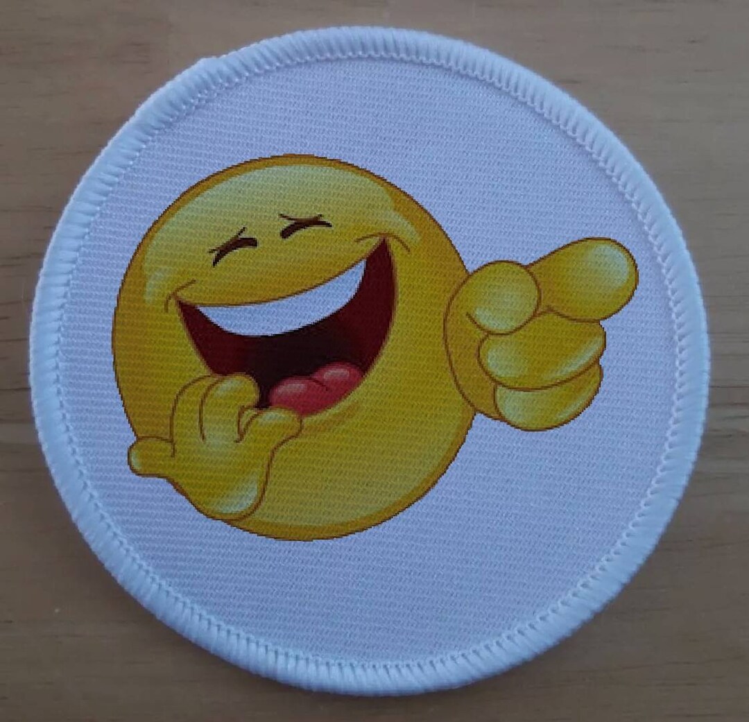 Funny Emoji Patch Badge - Etsy