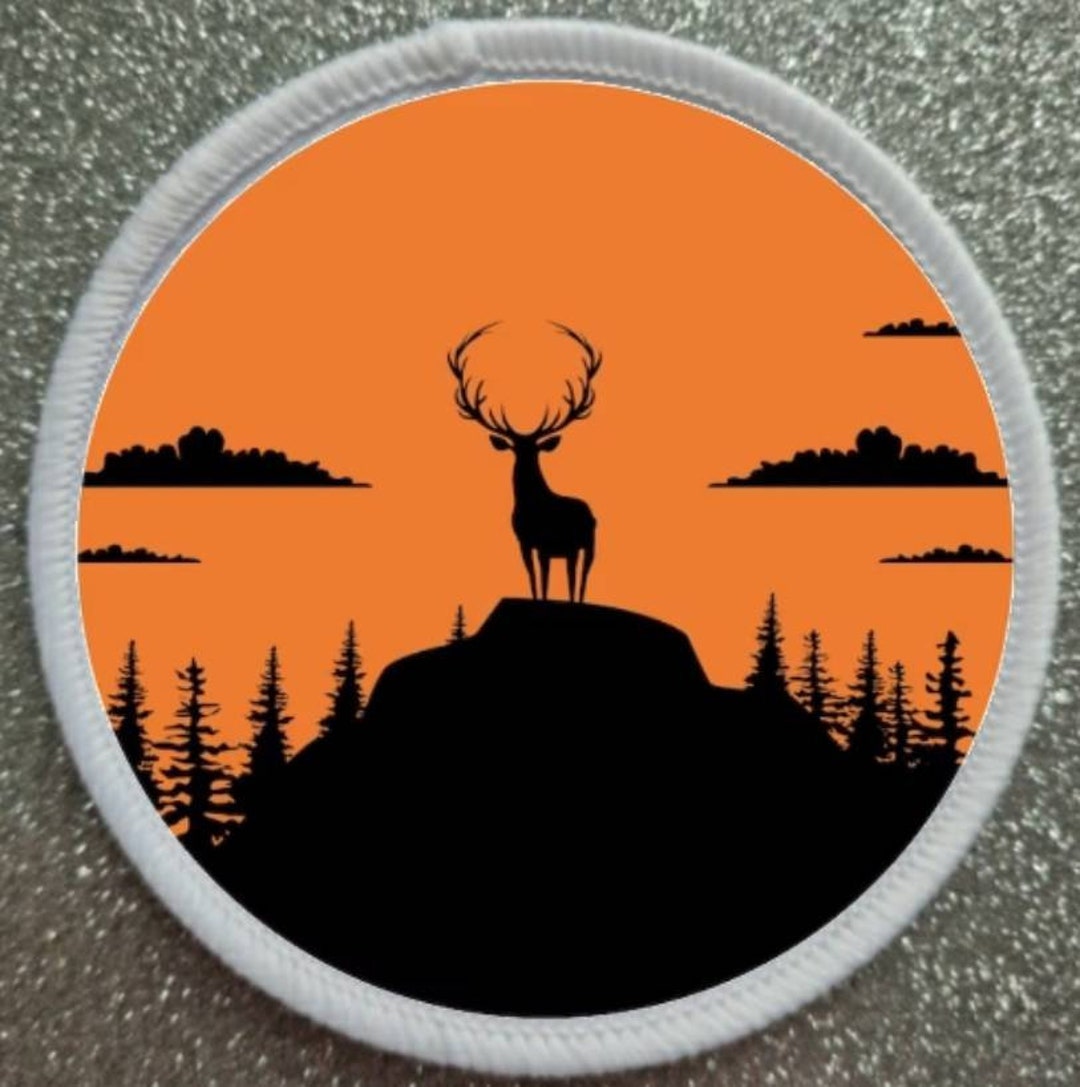 3 Inch Stag Patch Badge - Etsy