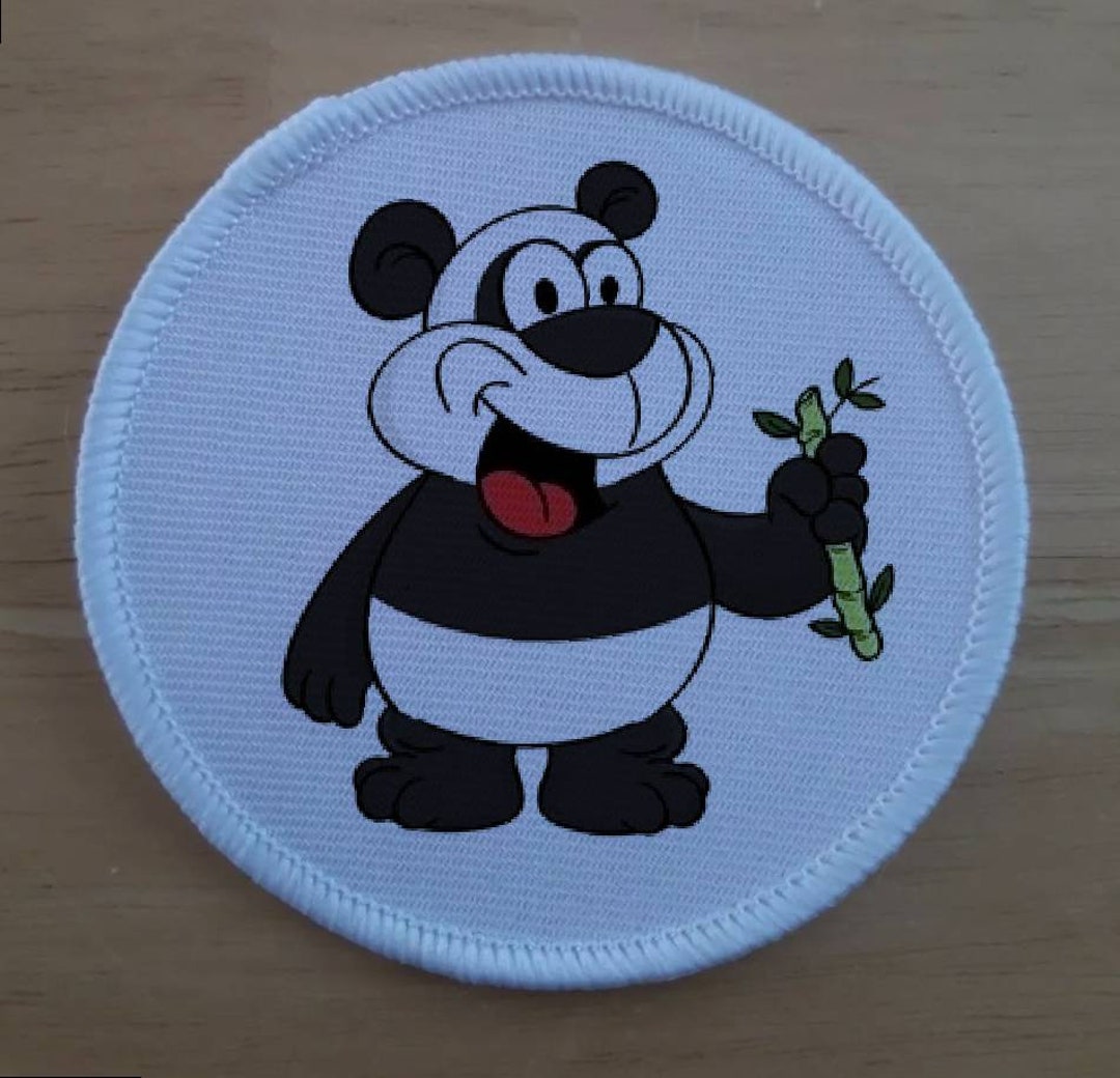 Cute Panda Patch Badge - Etsy