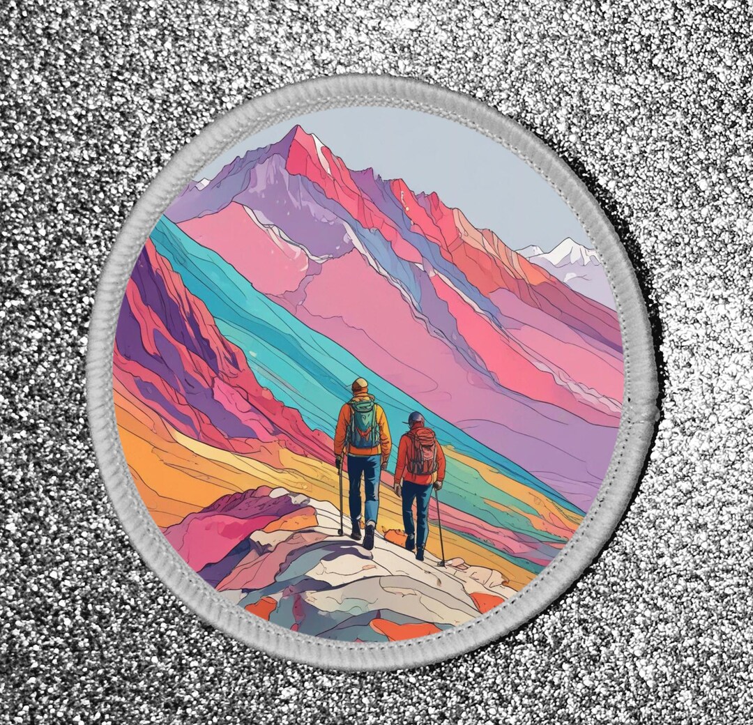 Hiking Hiker Patch Badge - Etsy