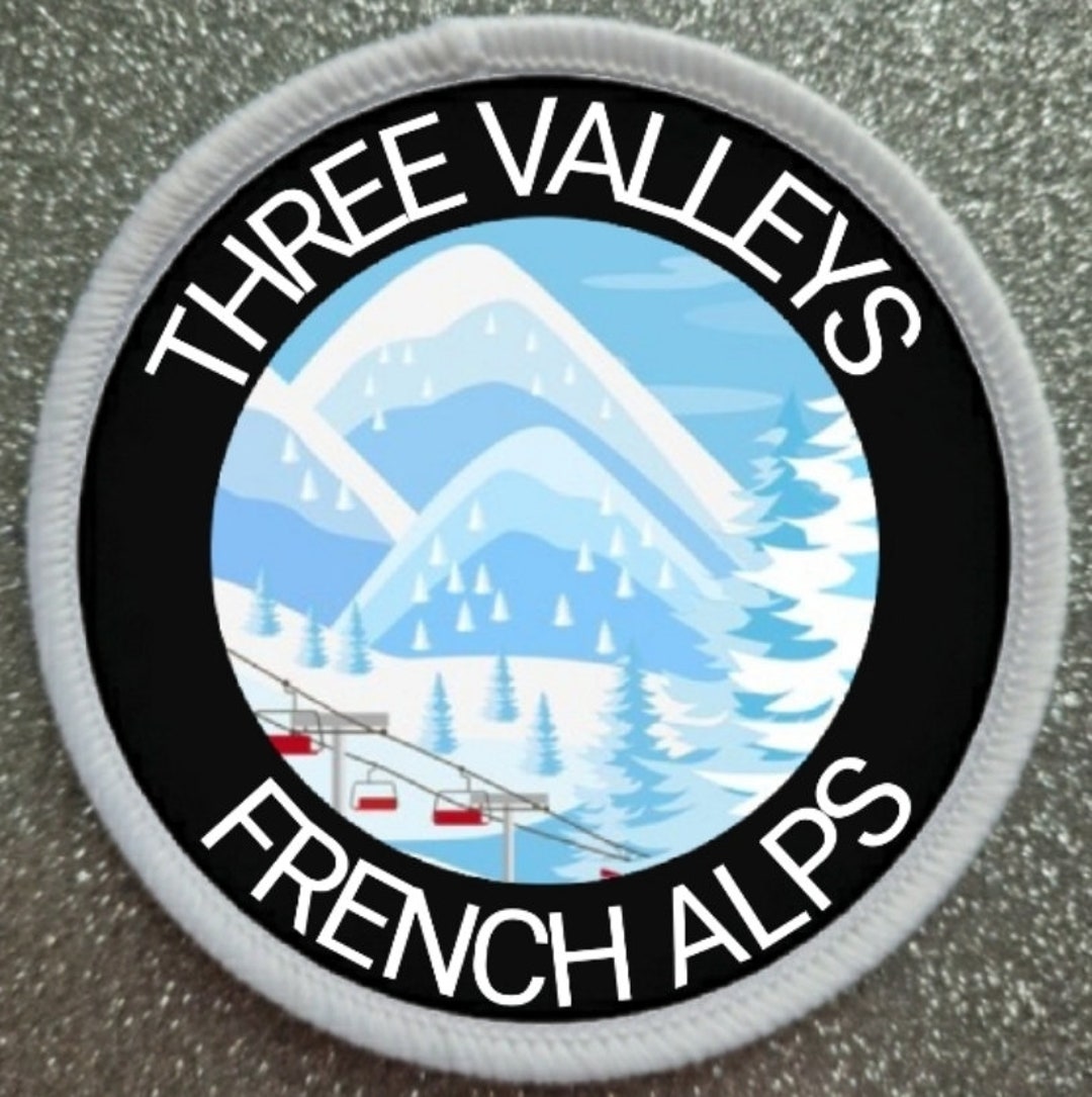 Three Valleys French Alps Ski Resort 3 Inch Patch Badge - Etsy