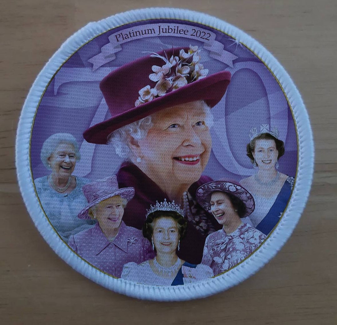 7" Queen Elizabeth Queens Jubilee Patch Badge - Hand Made in Great ...
