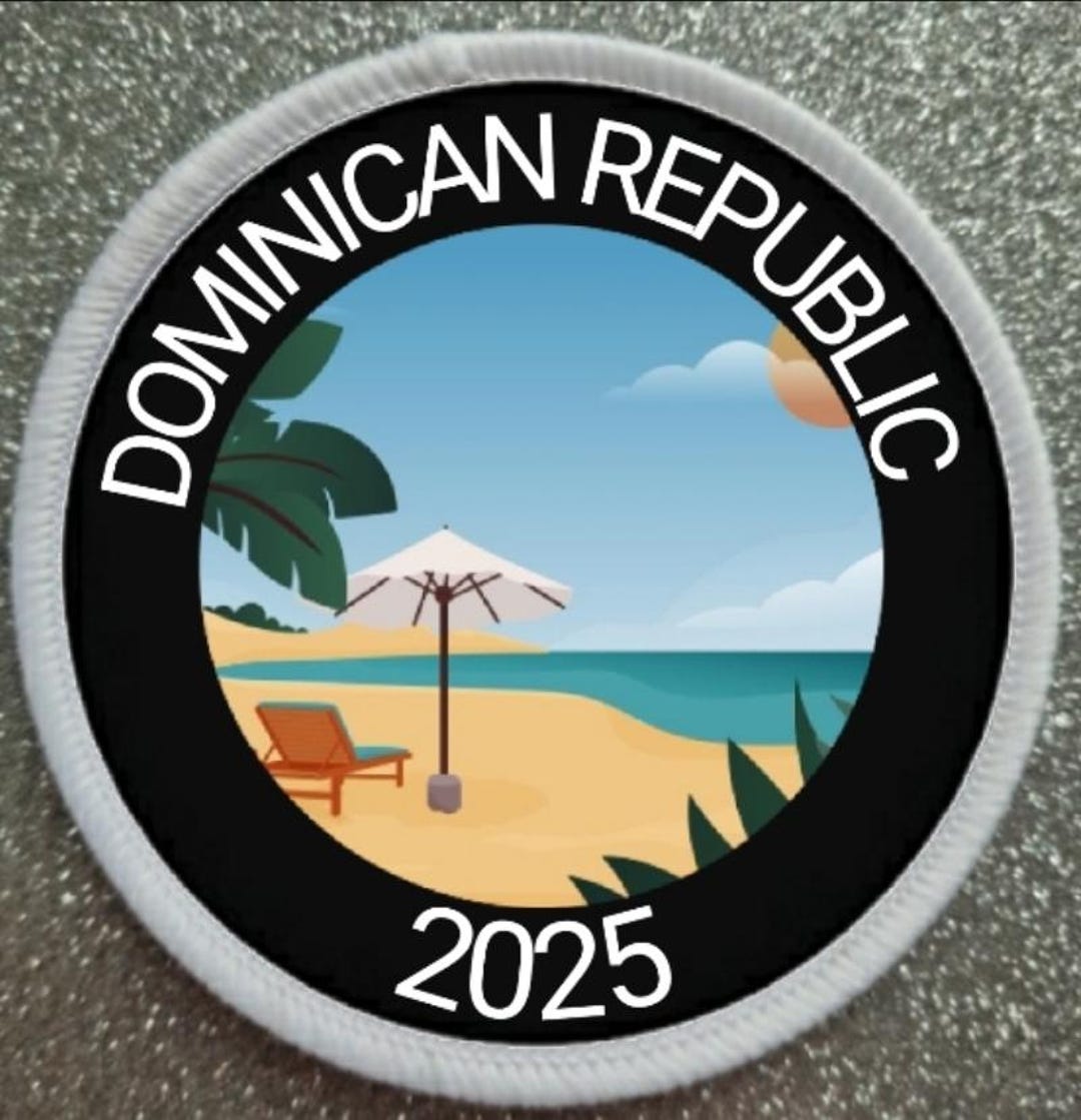 Dominican Republic 2025 Travel 3 Inch Patch Badge - Etsy