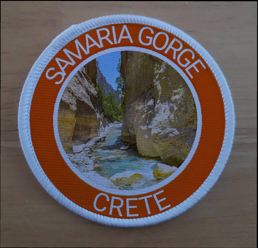 Samaria Gorge Crete 3 Inch Sublimation Patch - Etsy