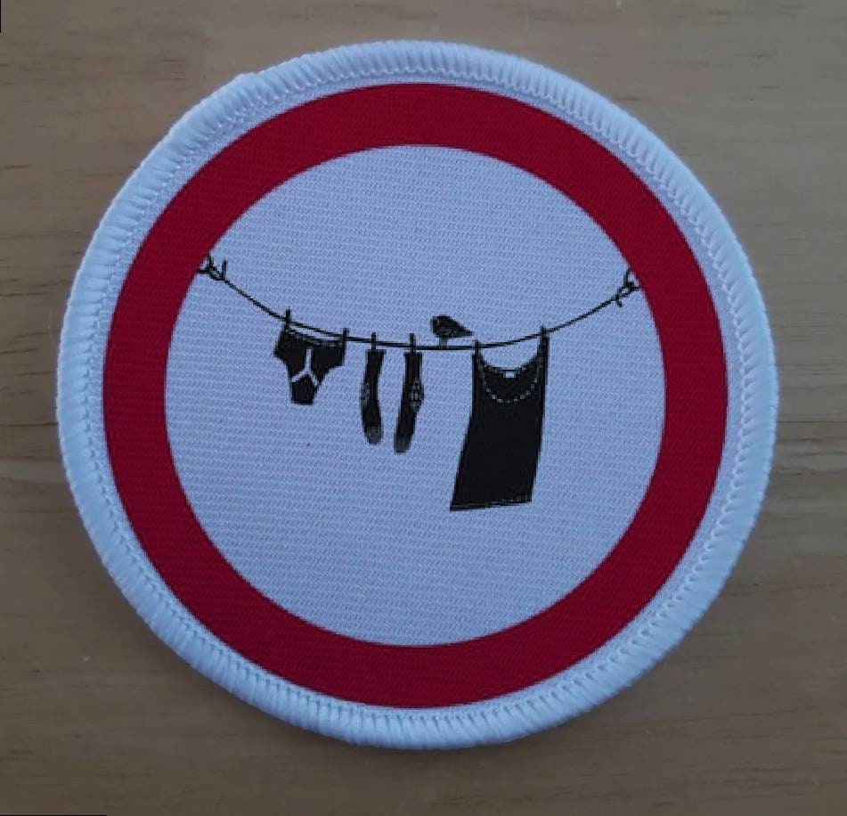 Washing Line Road Sign Patch Badge - Etsy