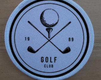 Custom Embroidered Patch Golf Circle Patch Personalize It Sew on or ...