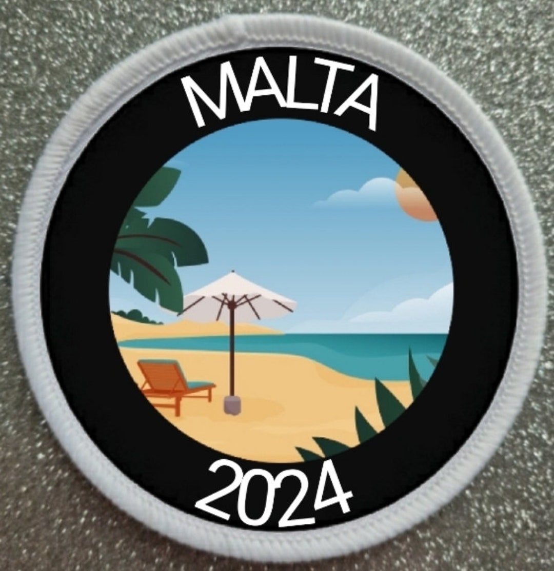 Malta 2024 Travel 3 Inch Patch Badge - Etsy