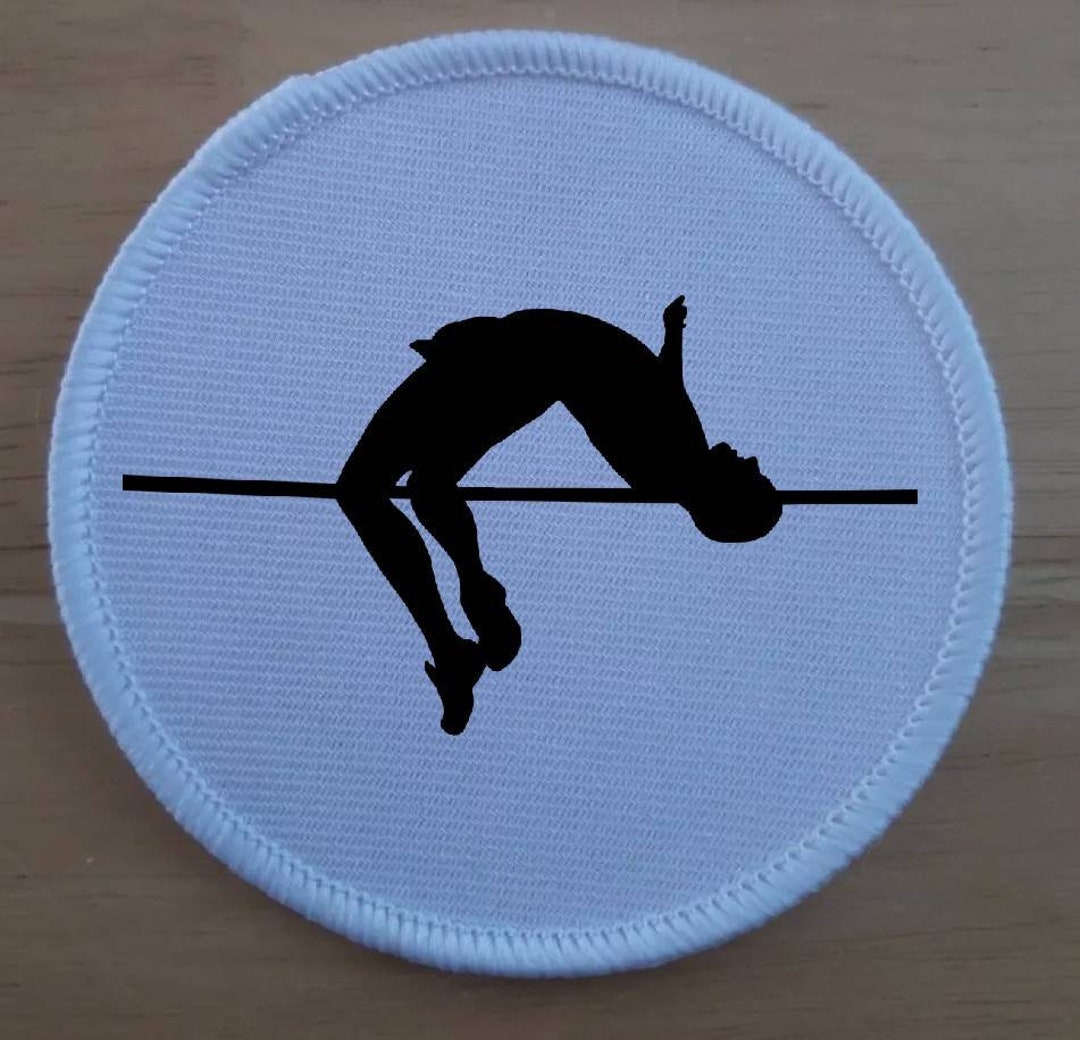High Jump Athletics Sports Patch Badge - Etsy