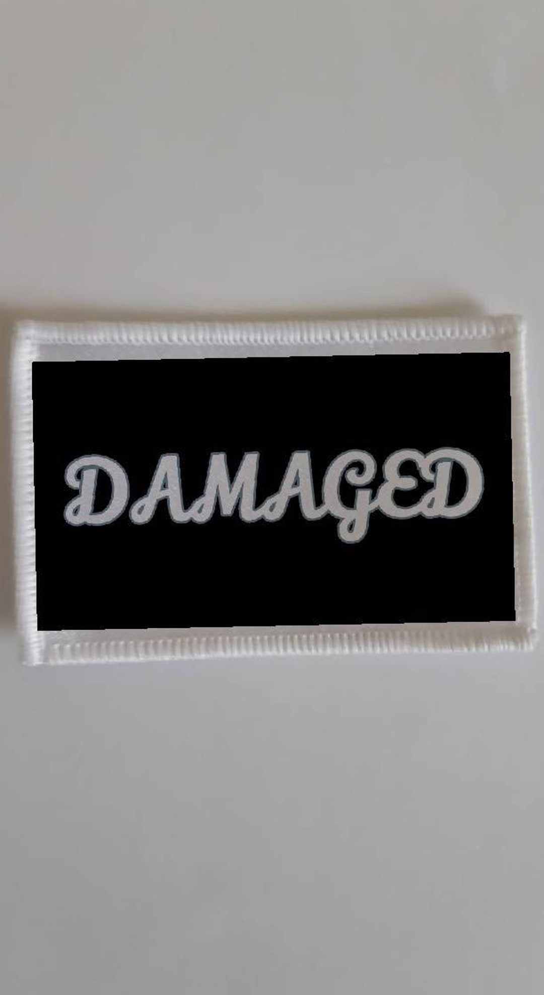 3 Inch Damaged Patch Badge - Etsy