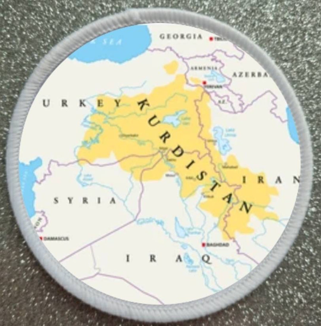 3 Inch Kurdistan Patch Badge - Made in the UK - Etsy
