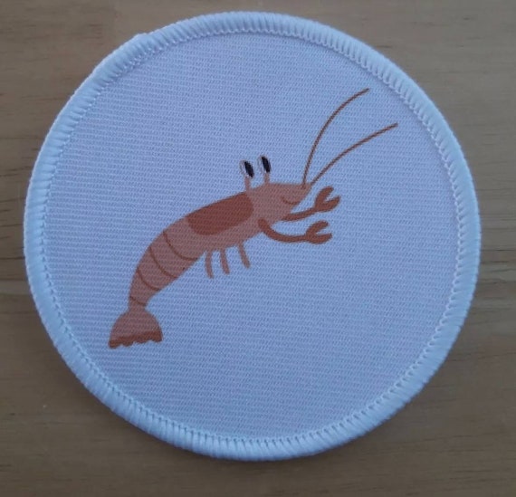 Shrimp Patch Badge - Etsy