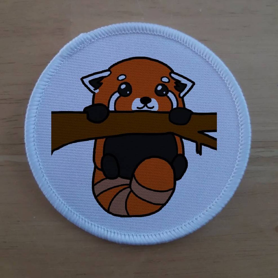 Red Panda Patch Badge - Etsy