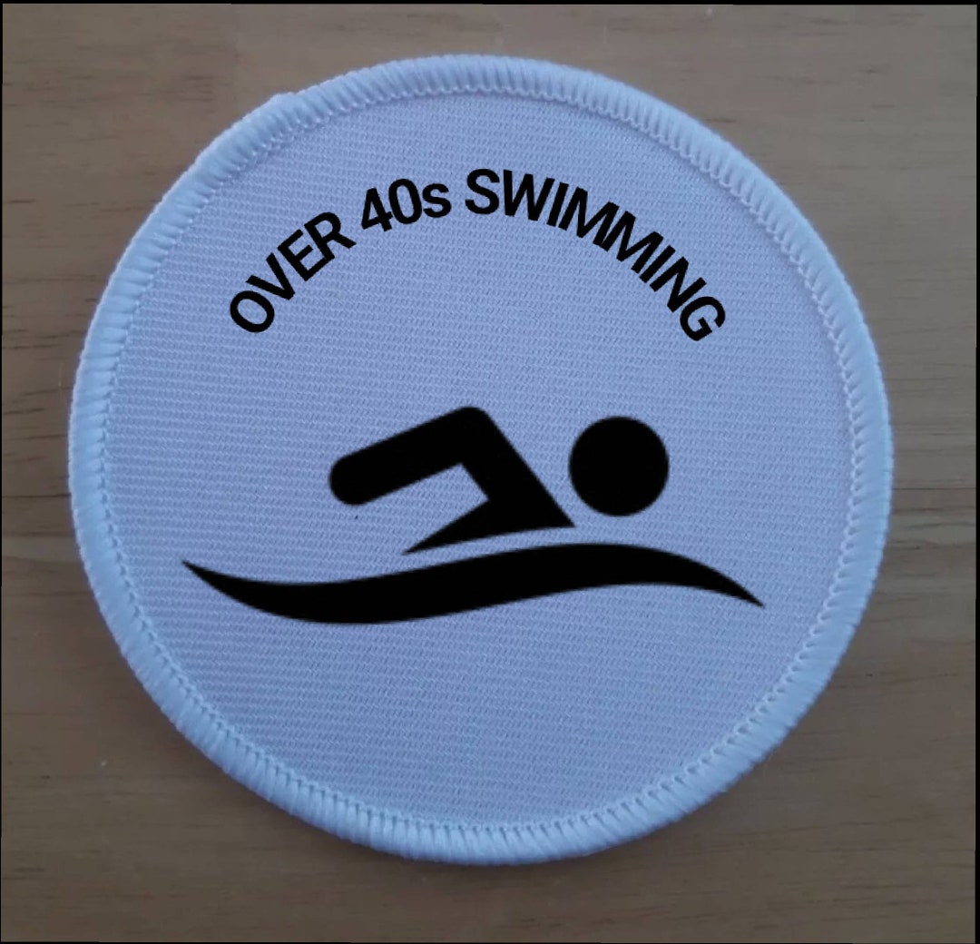 Swimming Sublimation Patch Badge - Etsy
