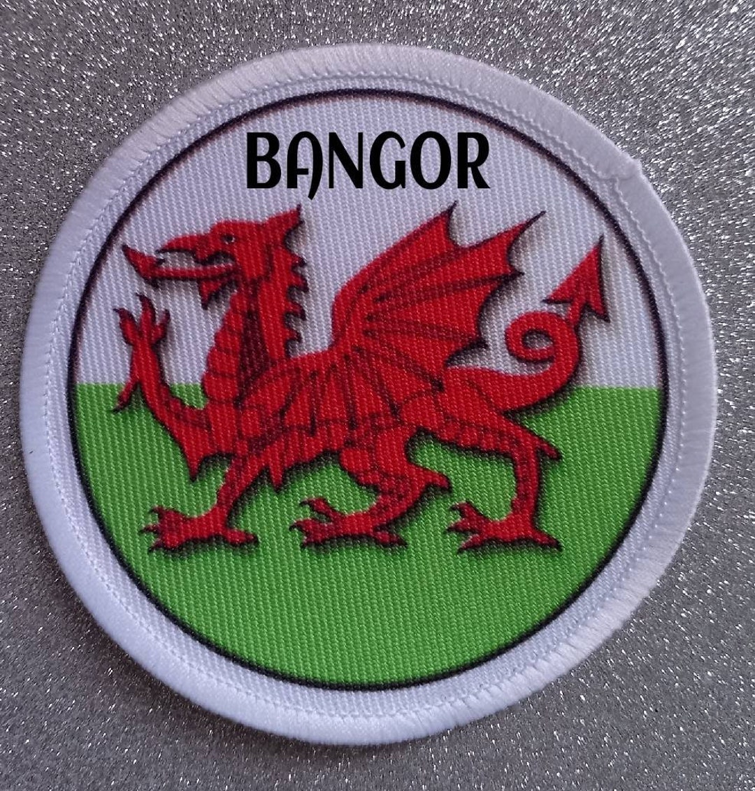 7 Inch Large Bangor Wales Patch Badge - Etsy