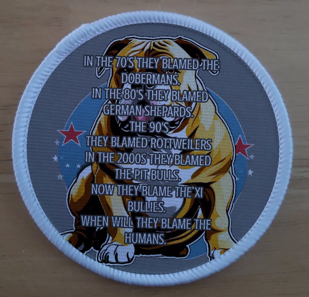 XL Bully 3 Inch Sublimation Patch Badge - Etsy