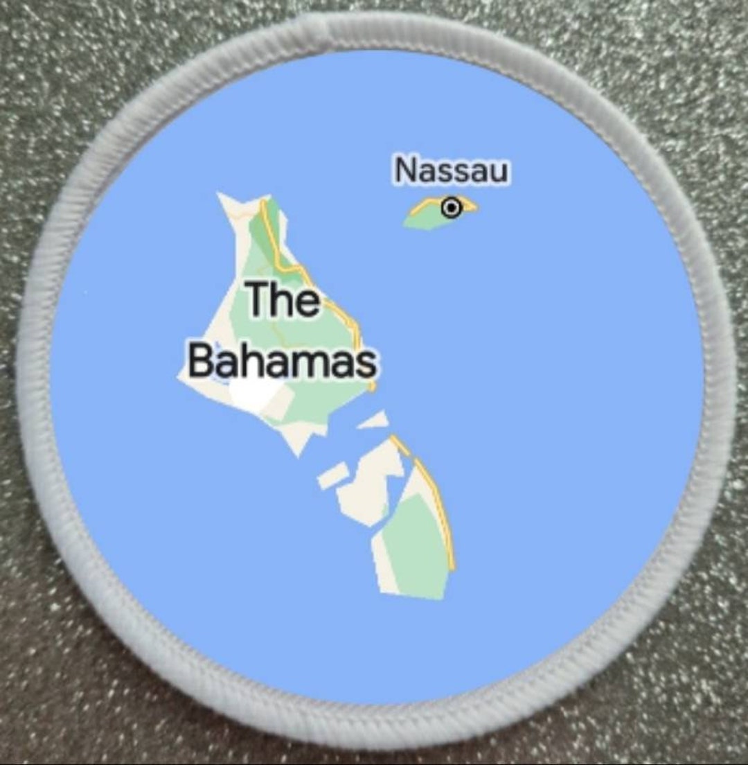 3 Inch the Bahamas Map Style Patch Badge - Etsy