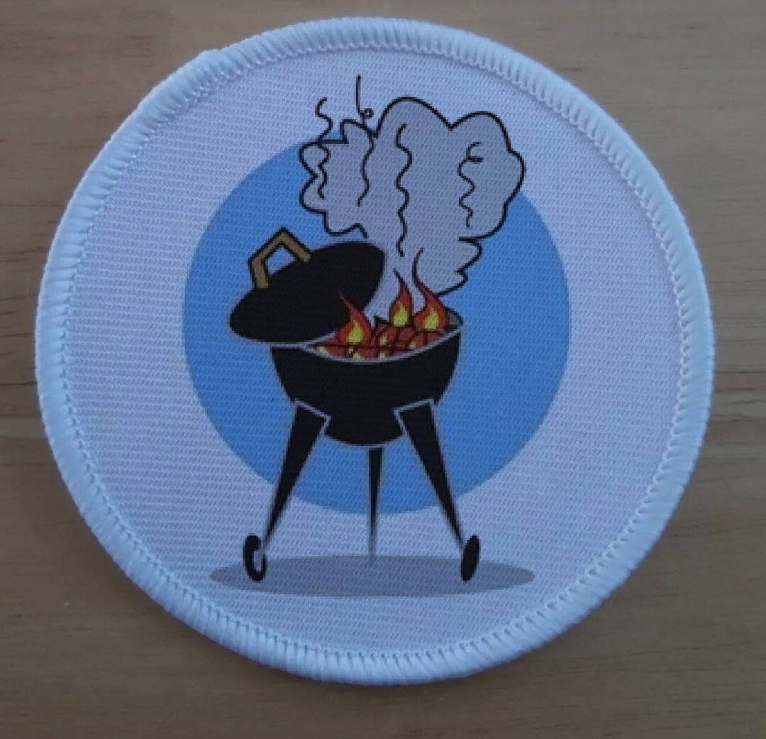 BBQ Kettle Patch Badge - Etsy