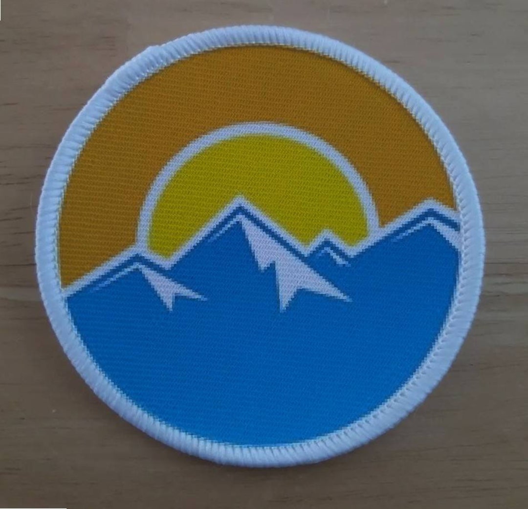 Mountain Sunset Patch Badge - Etsy