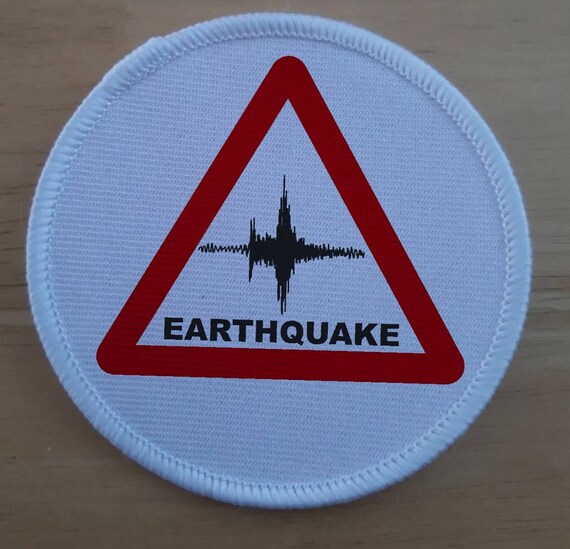 Earthquake Patch Badge - Etsy