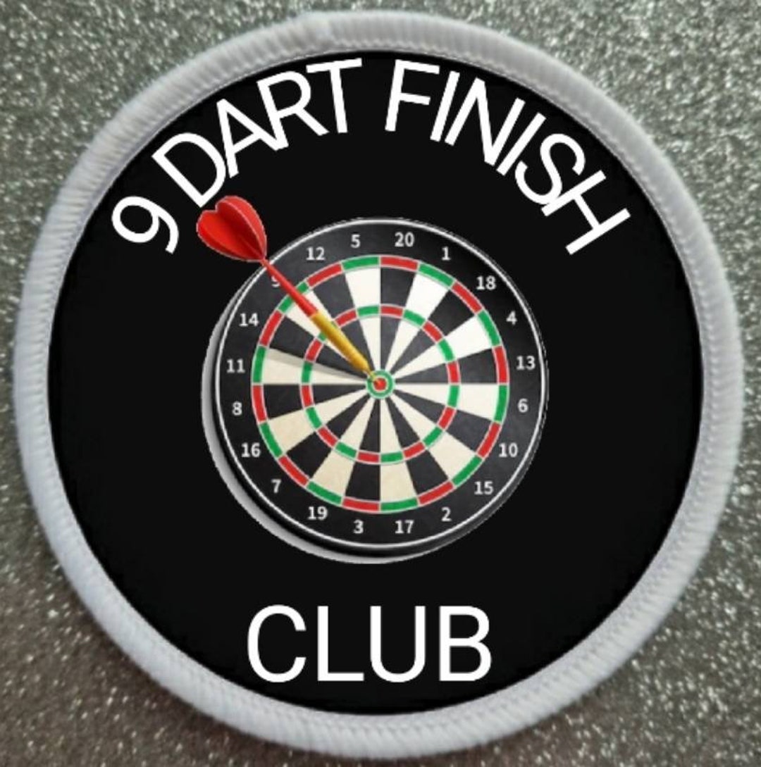 3 Inch Darts 9 Dart Finish Club Patch Badge - Etsy