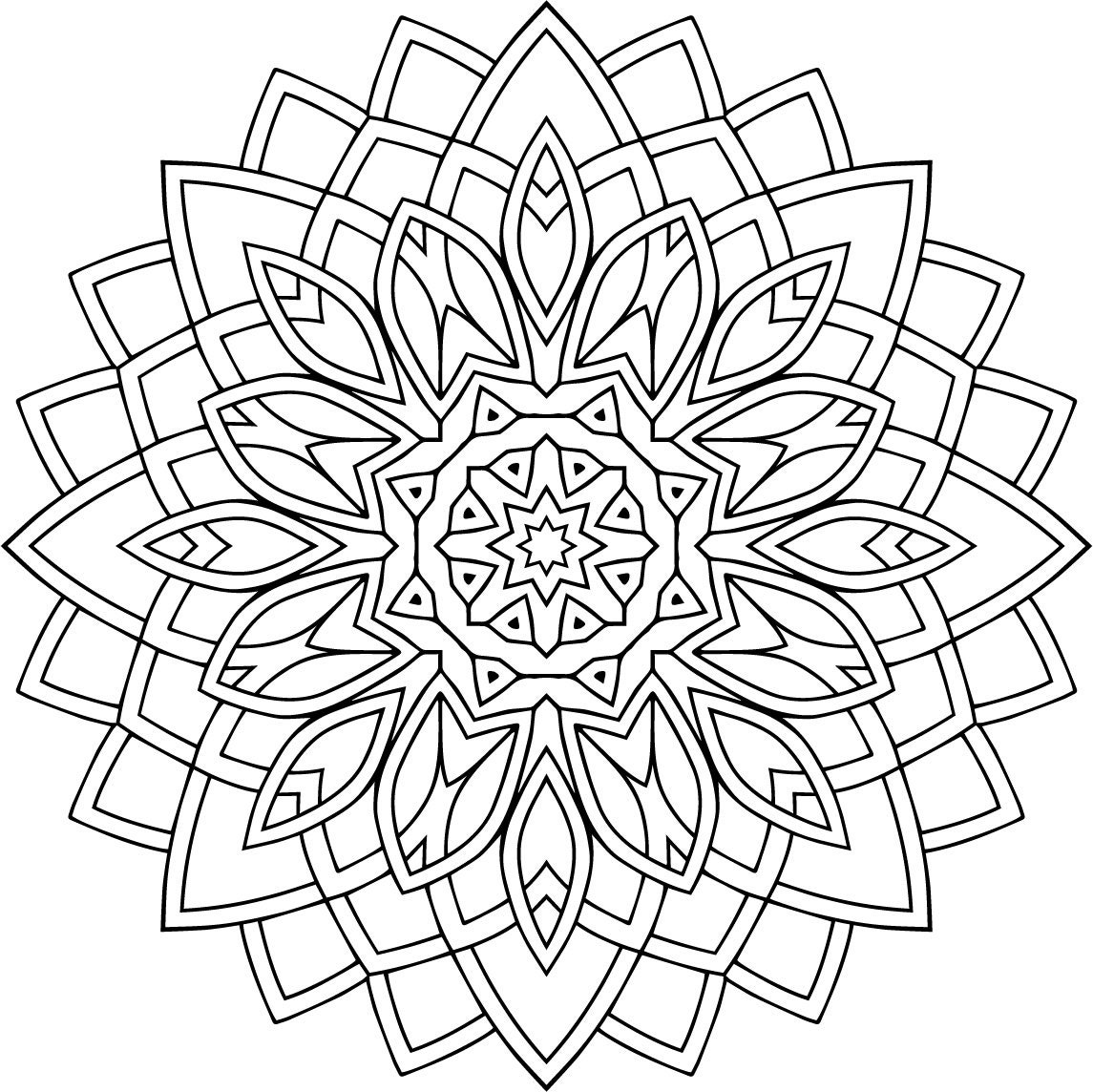 Mandala Coloring Pages - Etsy