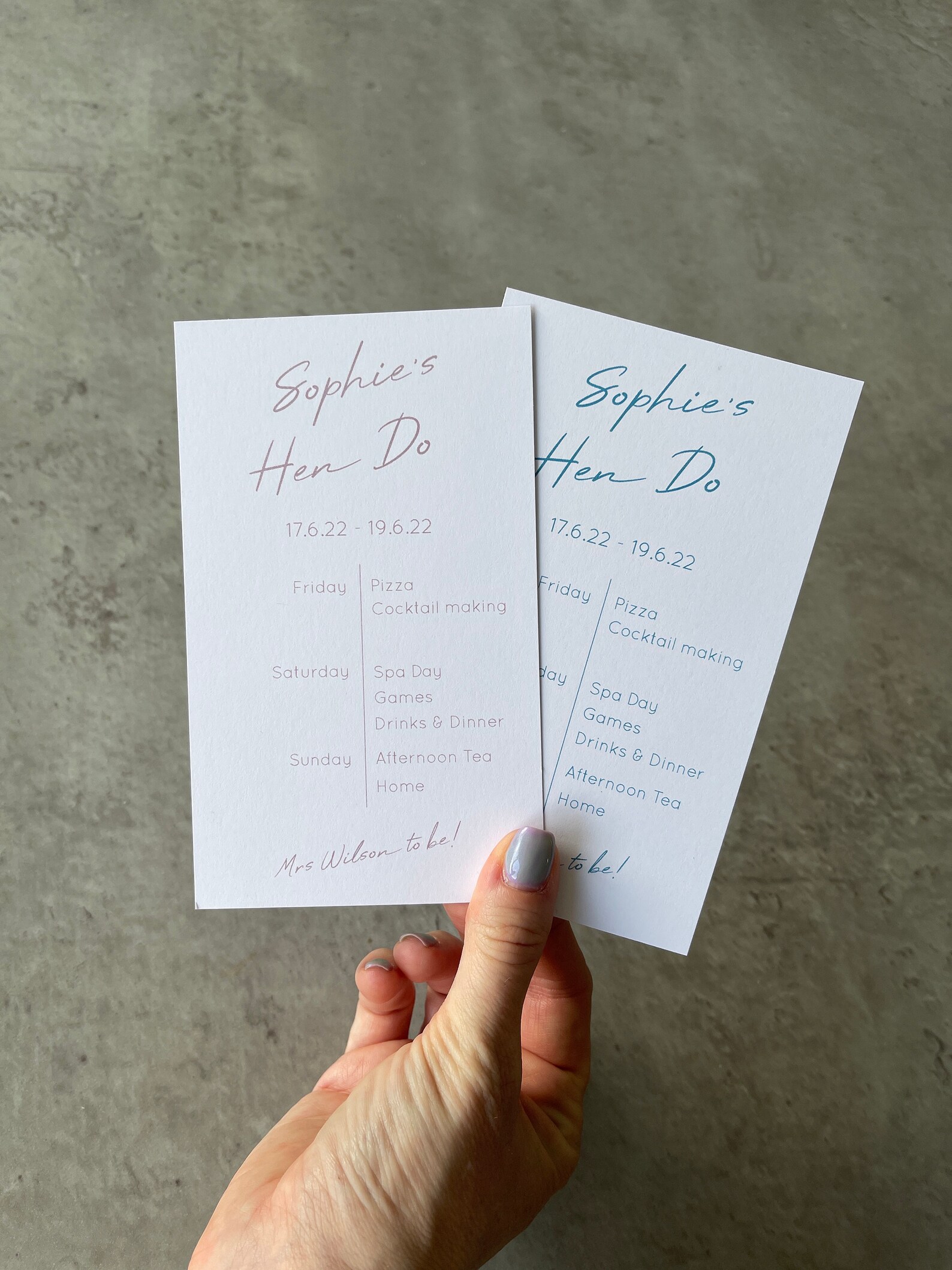 Hen Do Itinerary | Hen Do Invite | Hen Do | Hen Party | Elegant ...