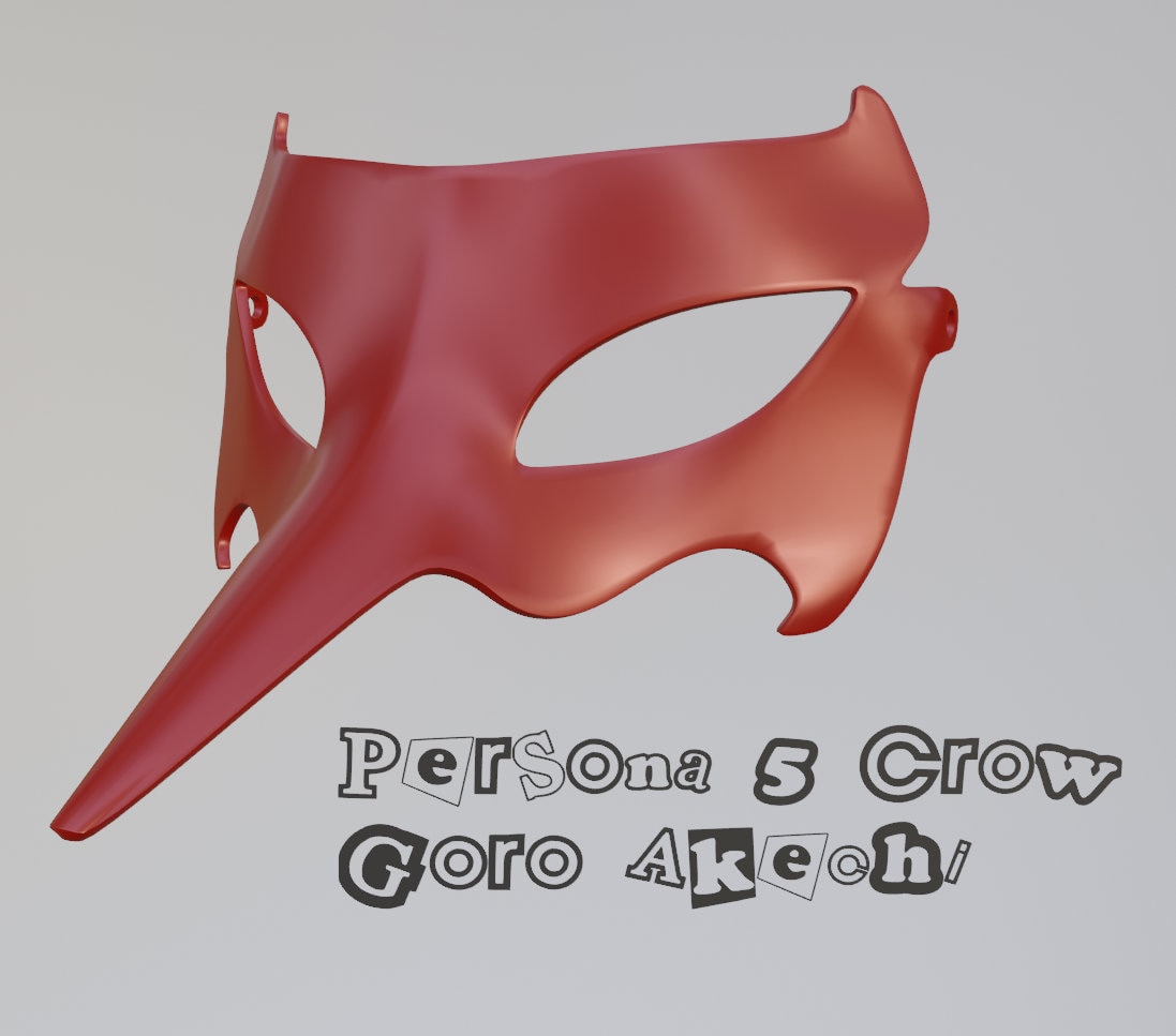 Persona 5 Crow's Mask STL File - Etsy