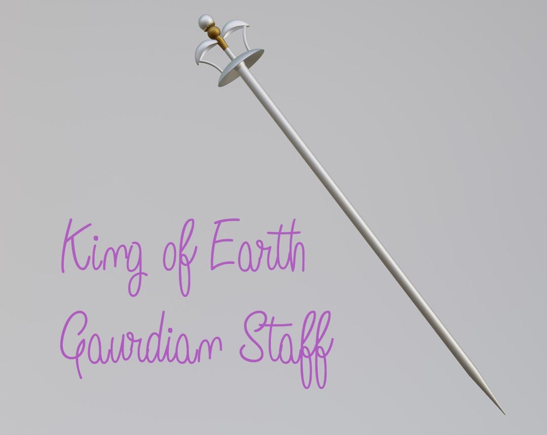 King of Earth's Guardian Staff - Etsy