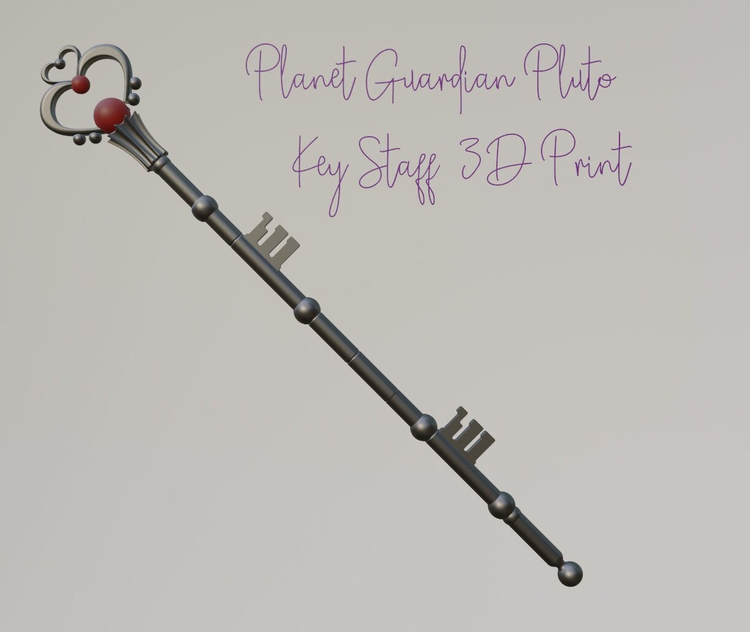 Planet Guardian Pluto Key Staff 3D Print - Etsy
