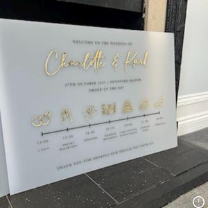 Acrylic Table Plan & Welcome Bundle - Etsy UK