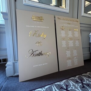 Acrylic Table Plan & Welcome Bundle - Etsy UK