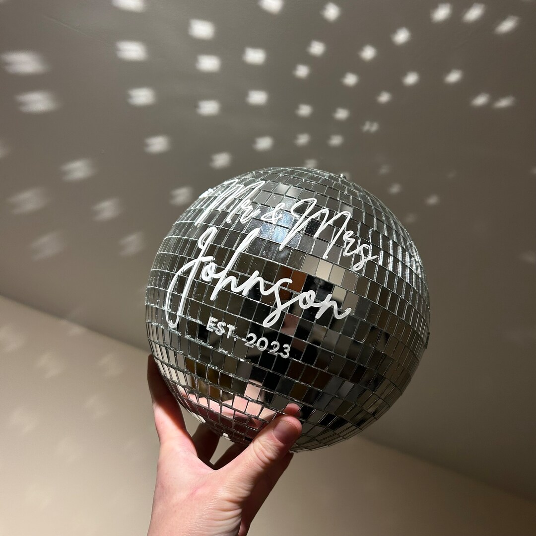 Personalised Disco Ball - Etsy UK