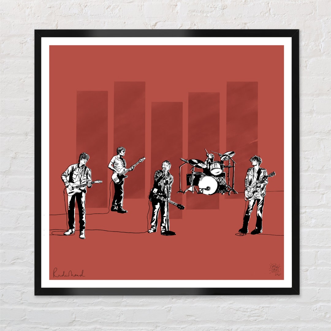 Radiohead Band Poster Wall Art Print (unframed) - Etsy
