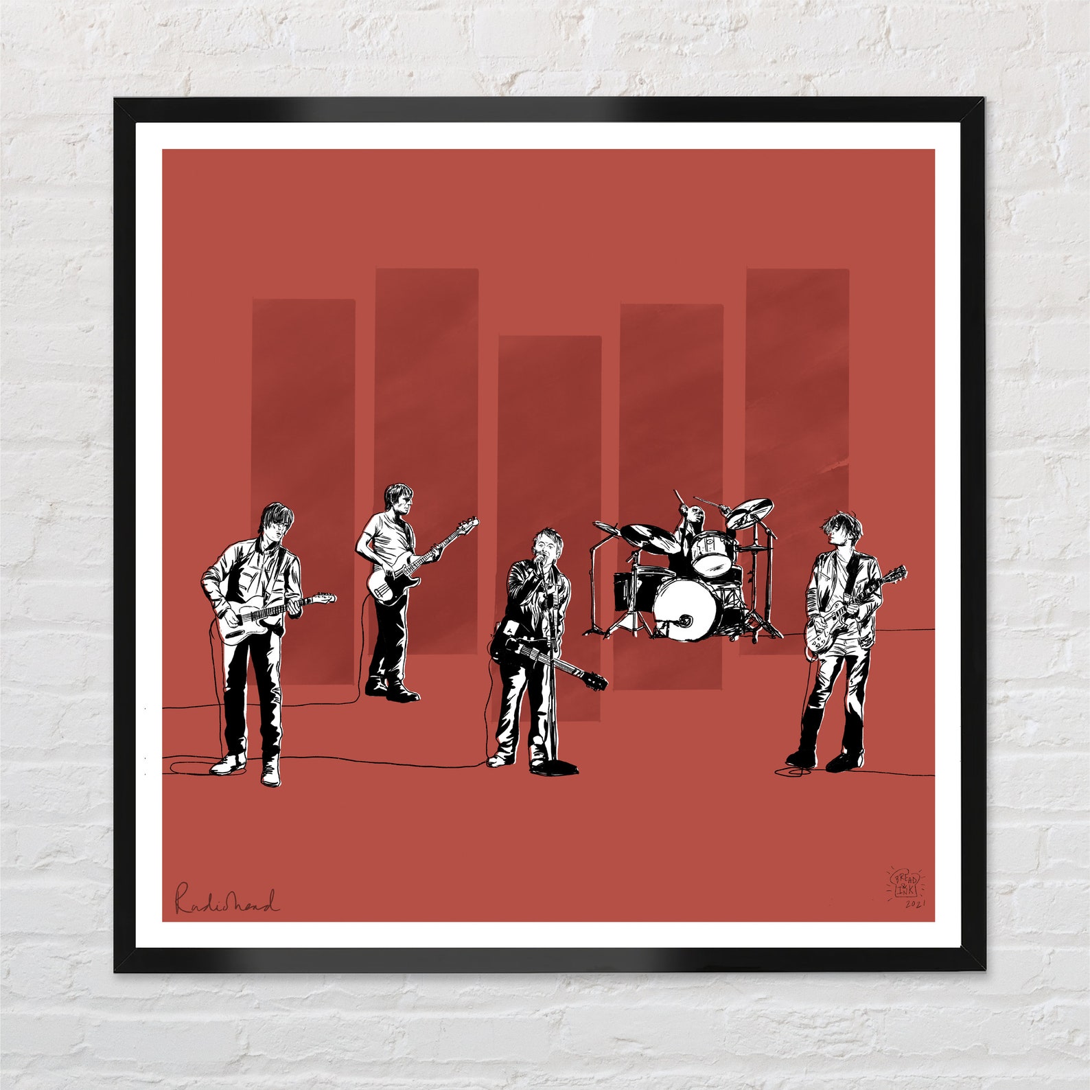 Radiohead Band Poster Wall Art Print (unframed) - Etsy