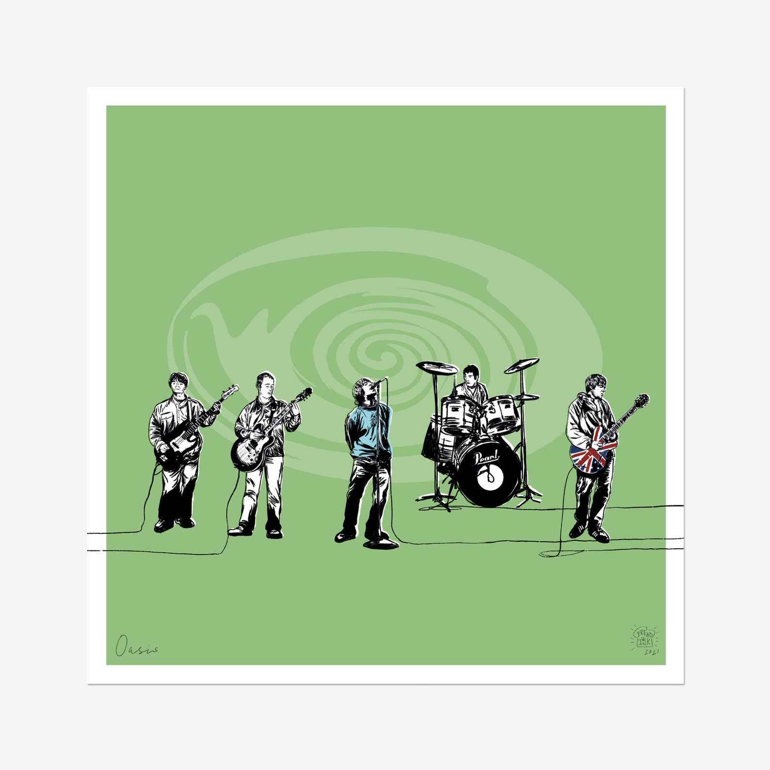 Oasis Band Poster Wall Art Print unframed - Etsy