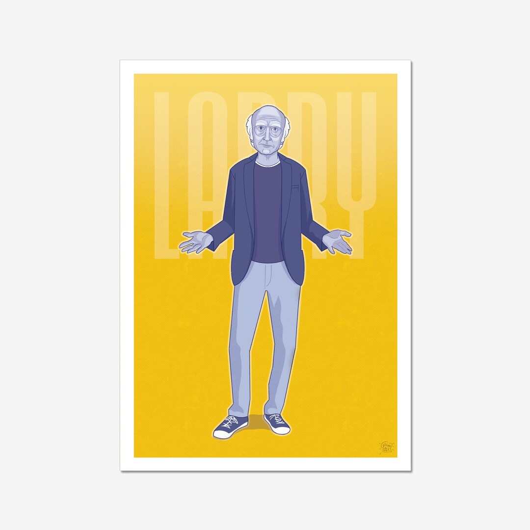 Larry David (curb Your Enthusiasm) Poster Wall Art Print (unframed) - Etsy