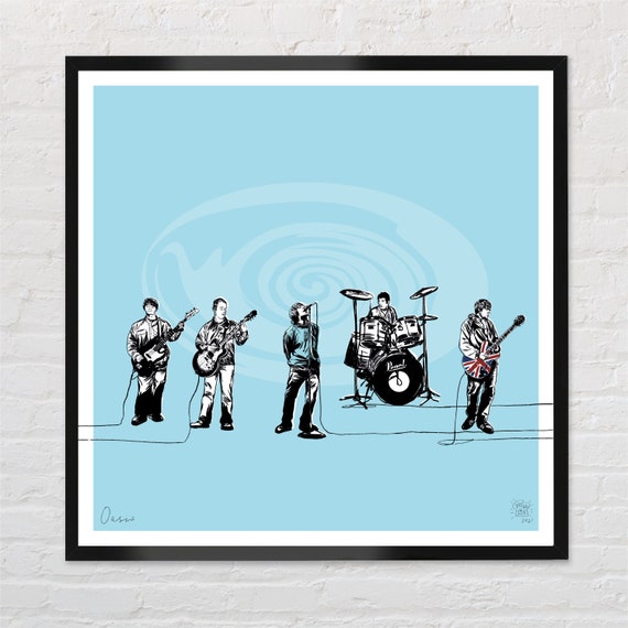 Oasis Band Poster Wall Art Print unframed - Etsy