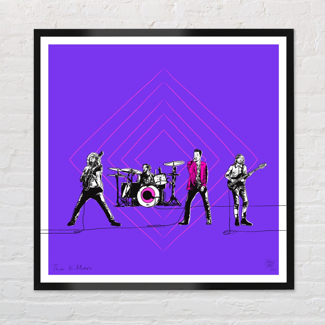 The Killers Band Poster Wall Art Print (unframed) - Etsy