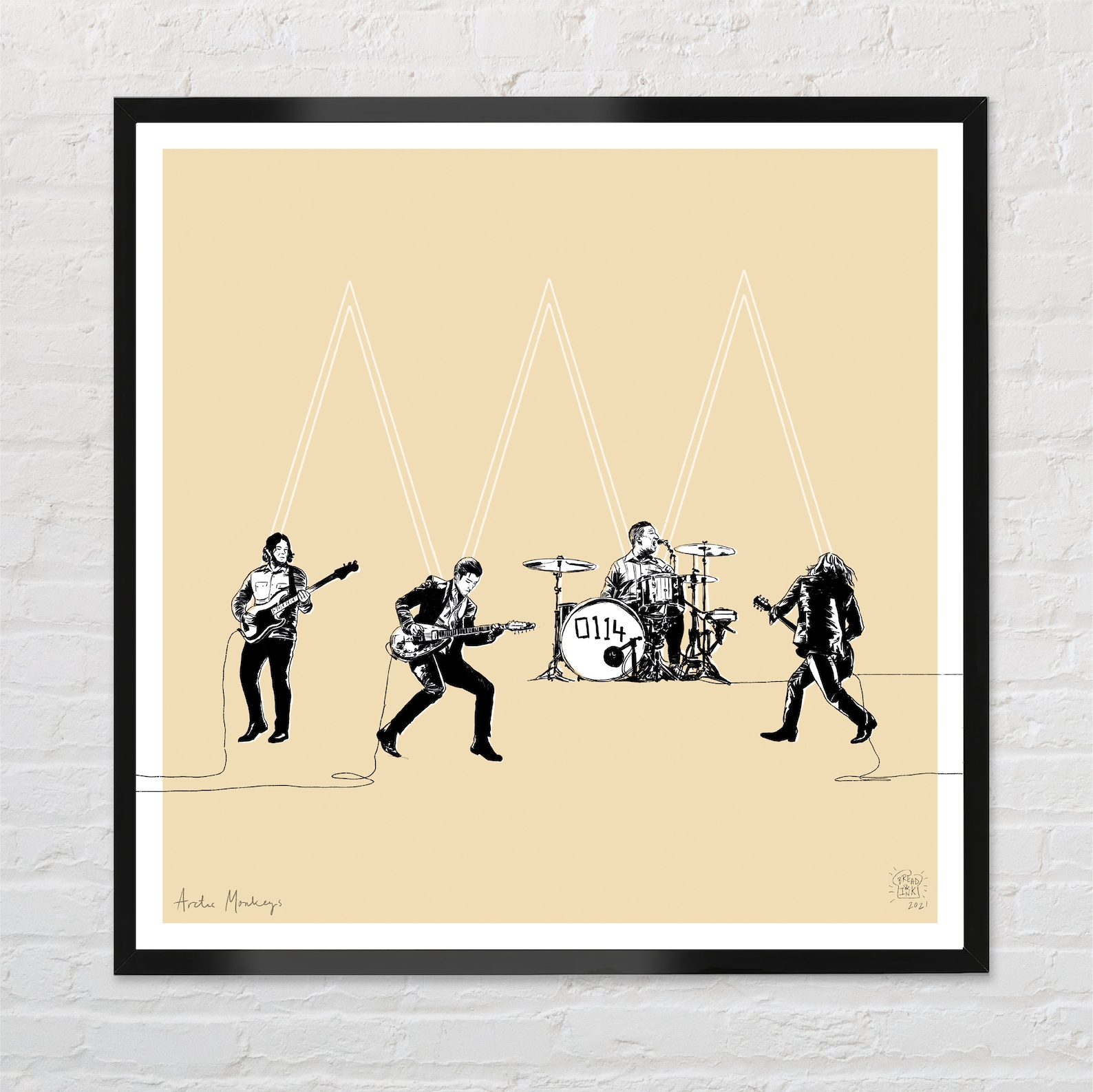 Arctic Monkeys Band Poster Wall Art Print (unframed) - Etsy