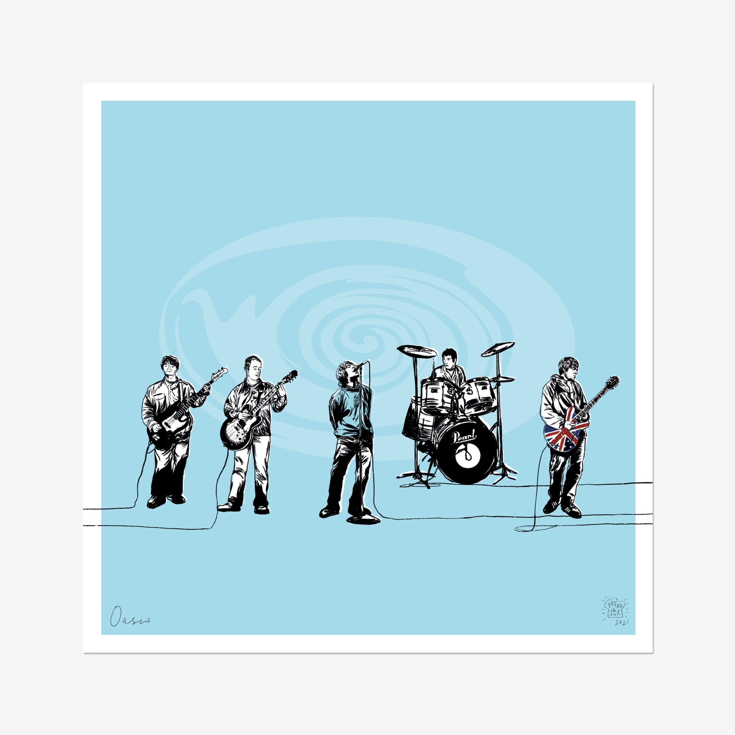 Oasis Band Poster Wall Art Print | Etsy