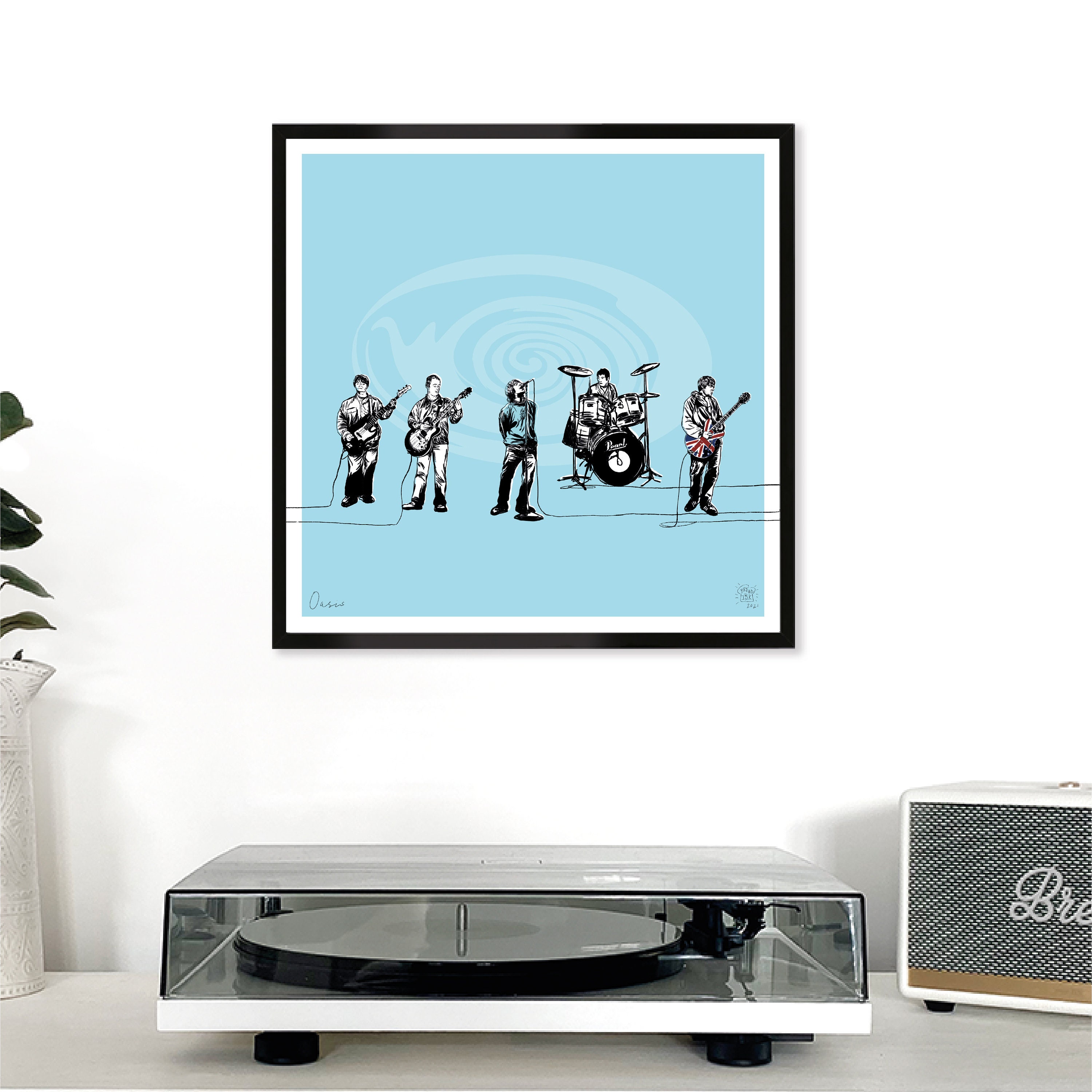 Oasis Band Poster Wall Art Print | Etsy
