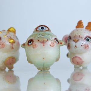 Magical Fantasy Trio Creatures Figurines, Fairy Tale Style Handmade ...